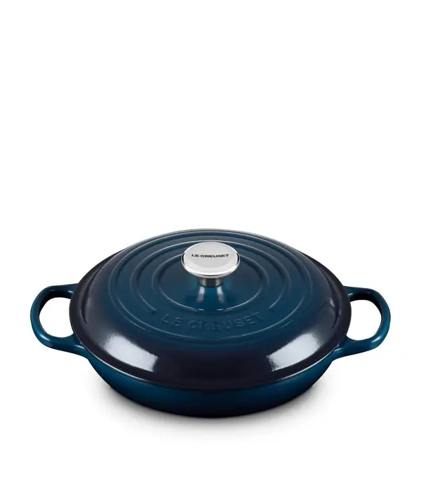 LE CREUSET Enamelled Cast Iron Shallow Casserole Dish - Nuit