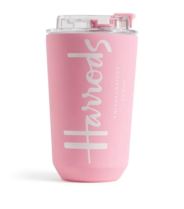 Harrods Logo Travel Cup - Pink