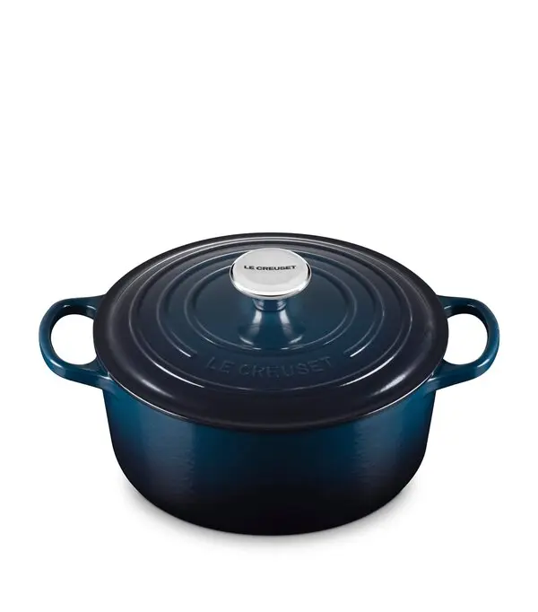 LE CREUSET Enamelled Cast Iron Round Casserole Dish - Nuit