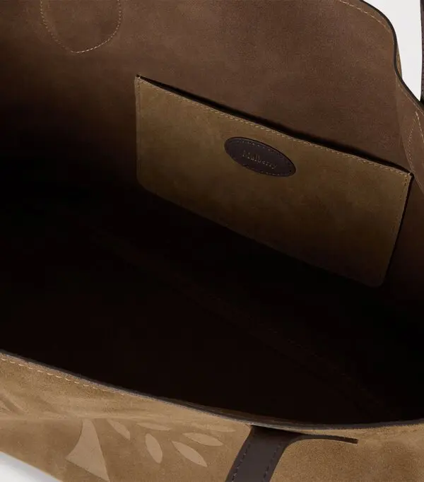 Mulberry Suede Tree Tote Bag - Beige