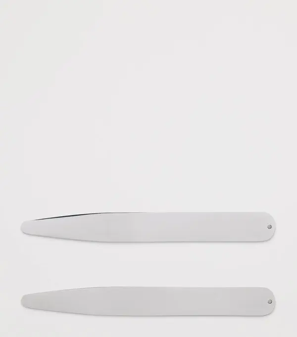 BABETTE WASSERMAN LONDON Rhodium-plated Classy Collar Stays
