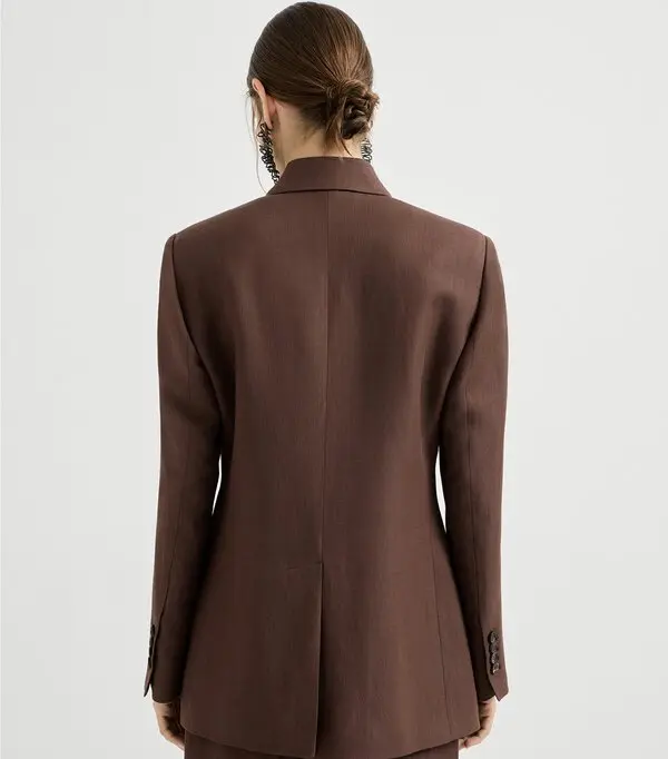 Brunello Cucinelli Crepe Double-breasted Blazer