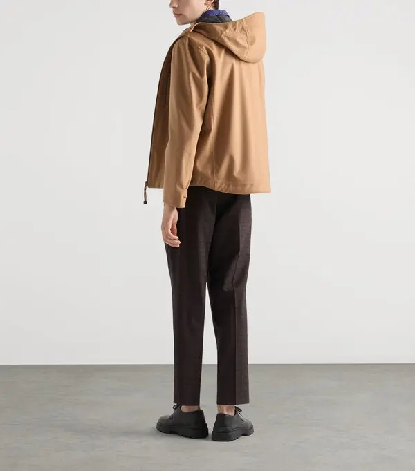 Prada Cashmere Windbreaker Jacket - Brown