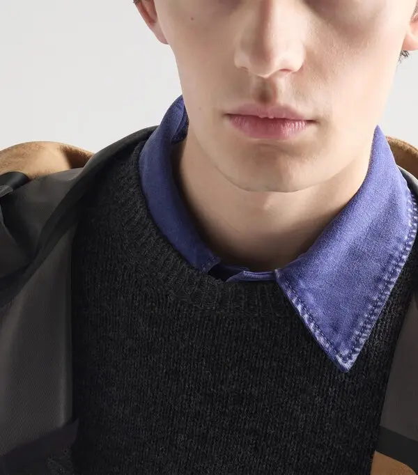 Prada Cashmere Windbreaker Jacket - Brown