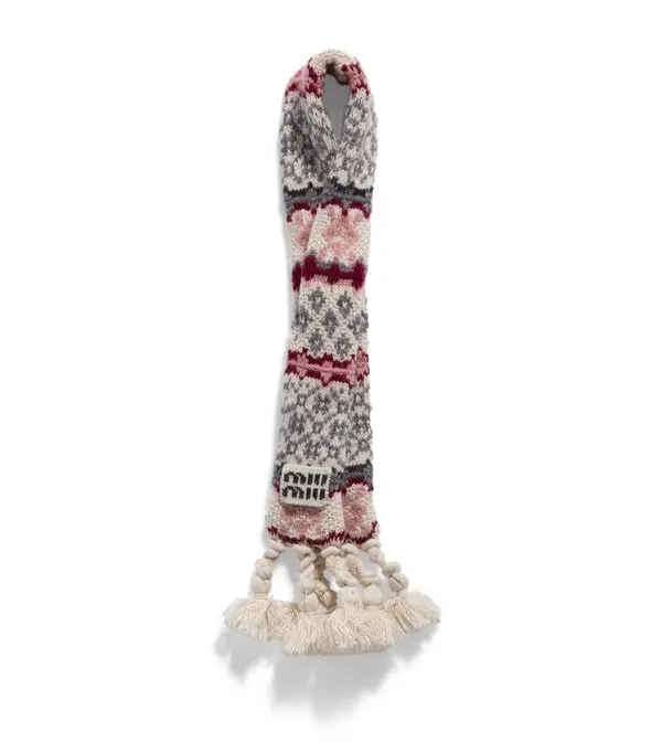 Miu Miu Wool-cashmere Knitted Bag Charm