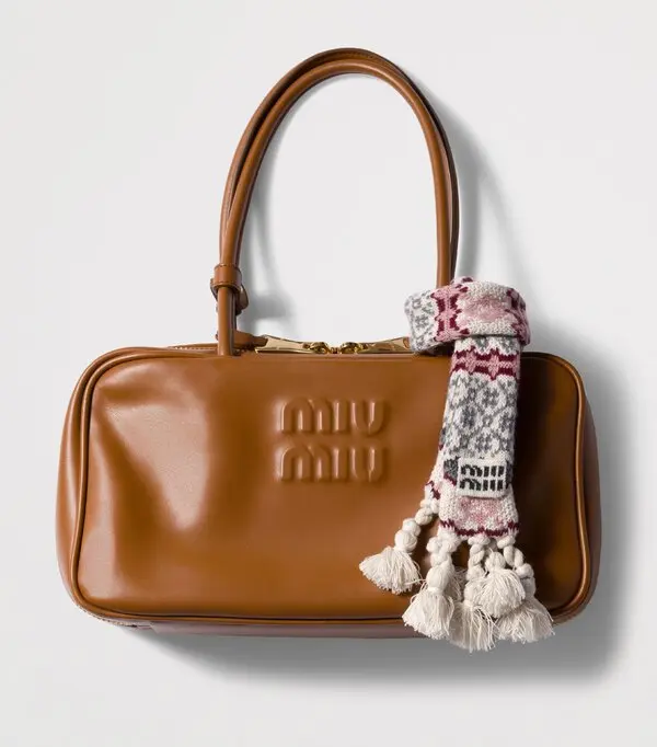 Miu Miu Wool-cashmere Knitted Bag Charm