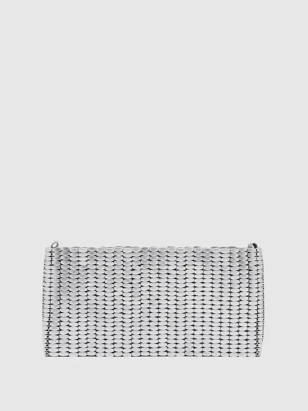 REISS Beaded Shoulder Bag With Removable Strap