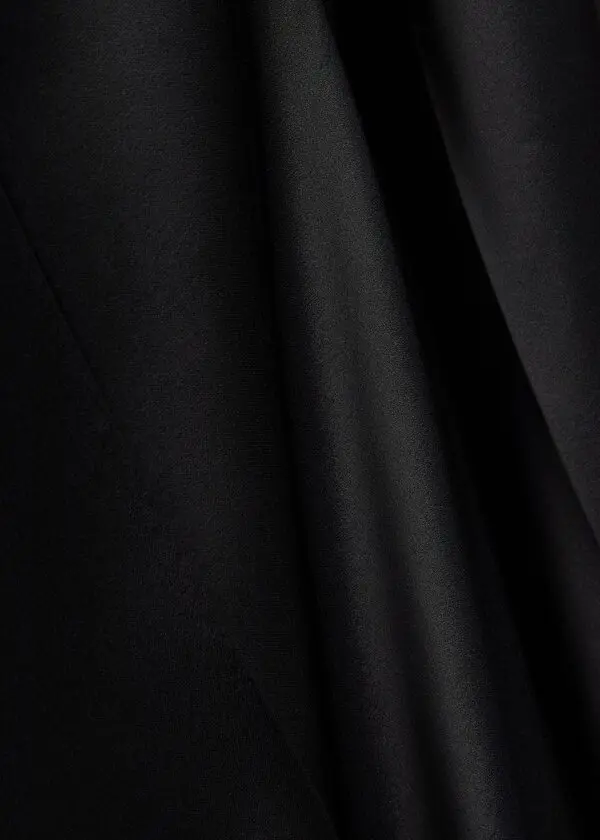 JOSEPH Straight-leg Satin Trousers - Black