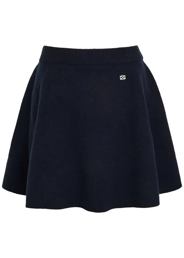GANNI Wool And Cashmere-blend Mini Skirt