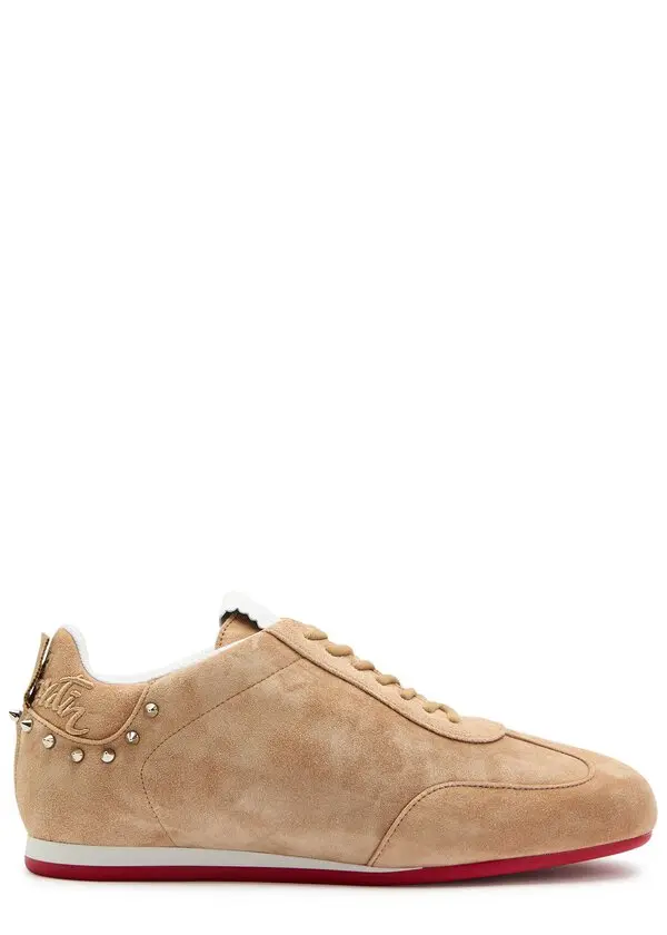 CHRISTIAN LOUBOUTIN Eleanora Studded Suede Sneakers