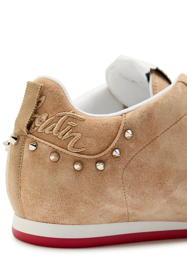 CHRISTIAN LOUBOUTIN Eleanora Studded Suede Sneakers