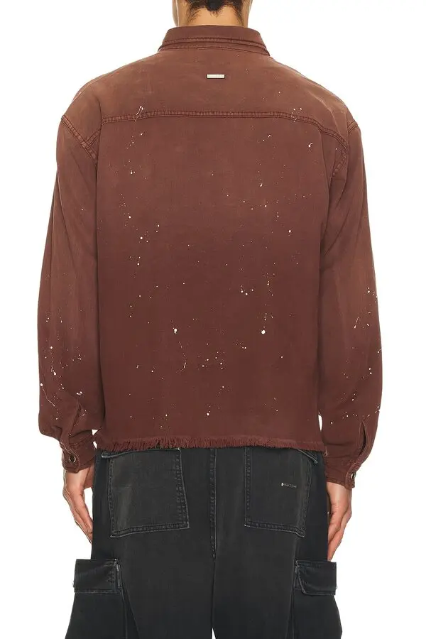 RÉLYK Billy Cropped Shirt In Red