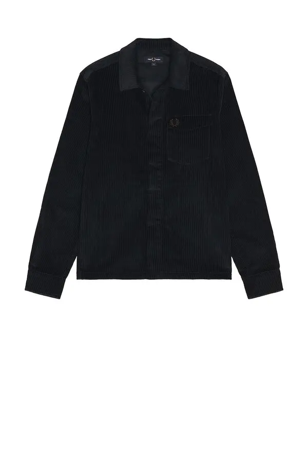 Fred Perry Corduroy Overshirt - Navy
