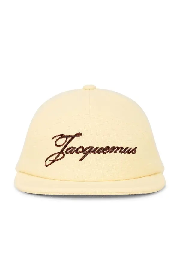 Jacquemus La Casquette Lana - Pale Yellow
