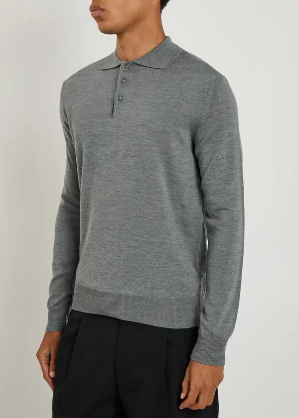 AURELIEN Wool Polo Shirt