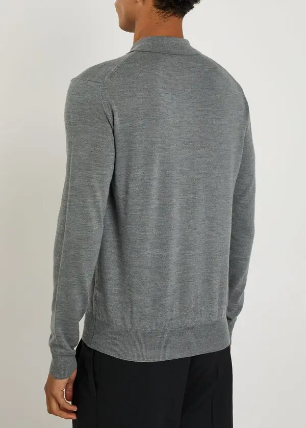 AURELIEN Wool Polo Shirt