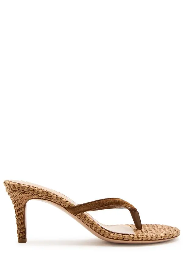GIANVITO ROSSI Calypso 70 Raffia Sandals