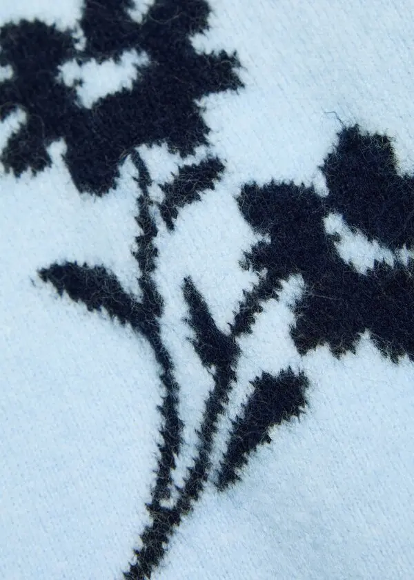 Rails Anise Floral Knit Jumper - Blue