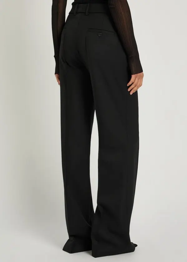 NILI LOTAN Etoile Straight-leg Wool Trousers