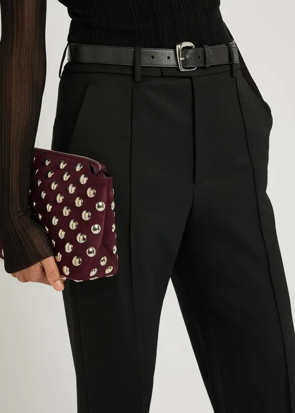 NILI LOTAN Etoile Straight-leg Wool Trousers