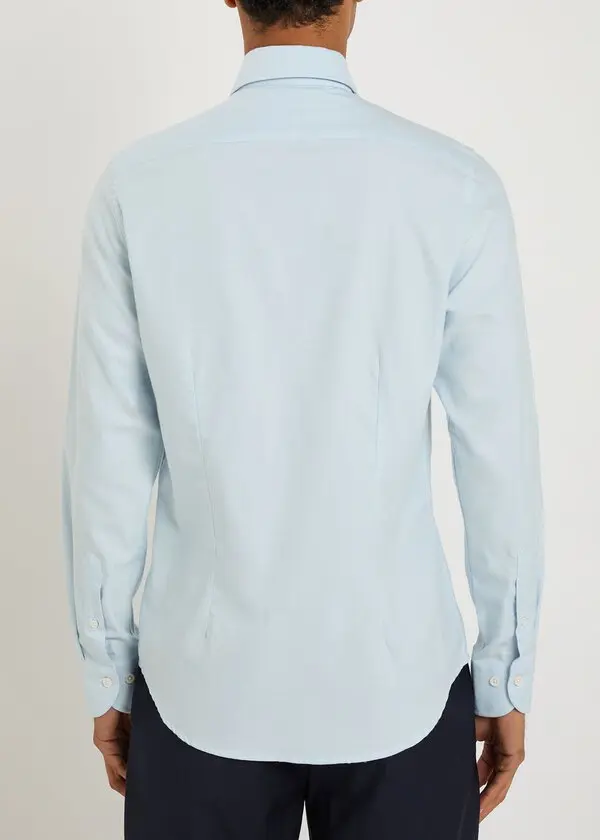 AURELIEN Cotton-blend Shirt - Blue