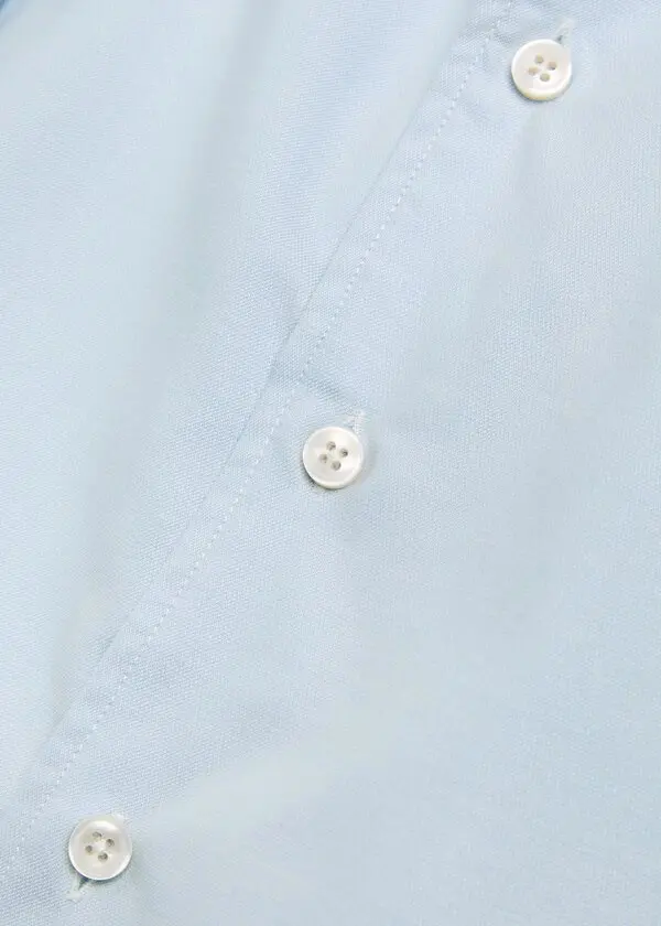 AURELIEN Cotton-blend Shirt - Blue