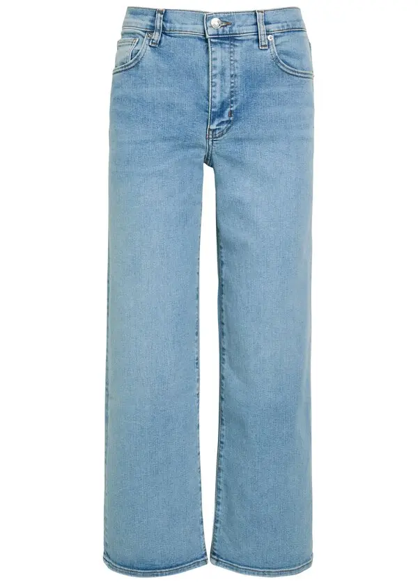 FRAME The Mellow Wide-leg Cropped Jeans