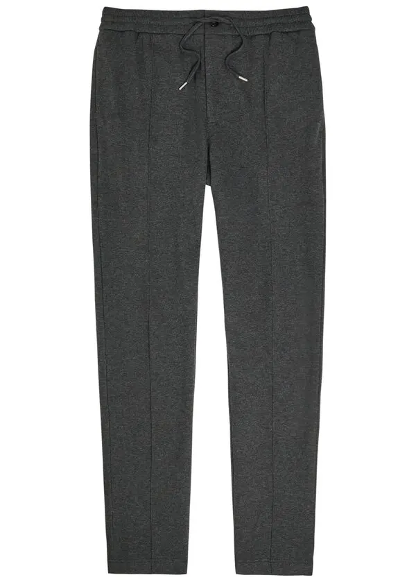 AURELIEN Cotton-blend Trousers - Charcoal