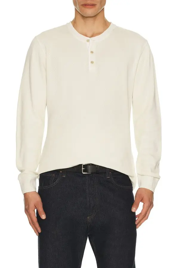 Citizens Of Humanity Waffle Three Button Henley