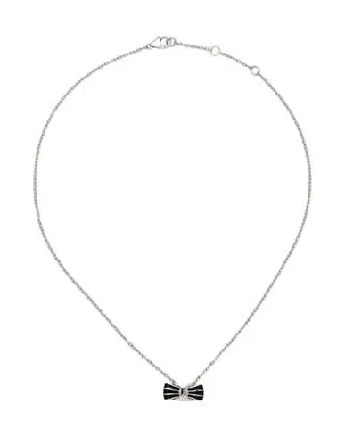 FERRAGAMO Rhodium-plated Pendant Necklace - Silver