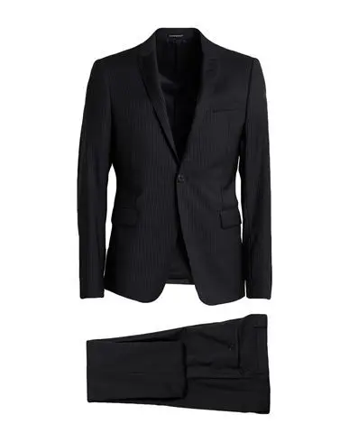 Emporio Armani David Line Suit Size Virgin Wool - Black