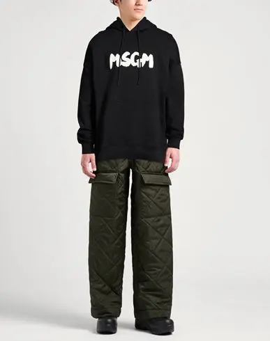 MSGM Cotton French Terry Sweatshirt - Black