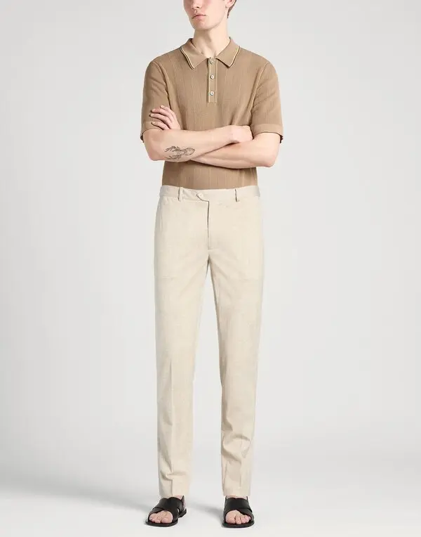 CIRCOLO 1901 Tailored Herringbone Trousers - Beige