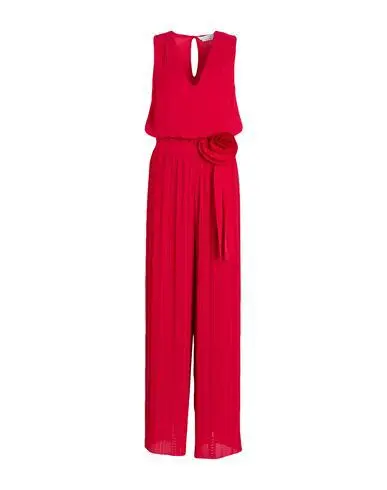 KAOS Polyester Crepe Jumpsuit - Red
