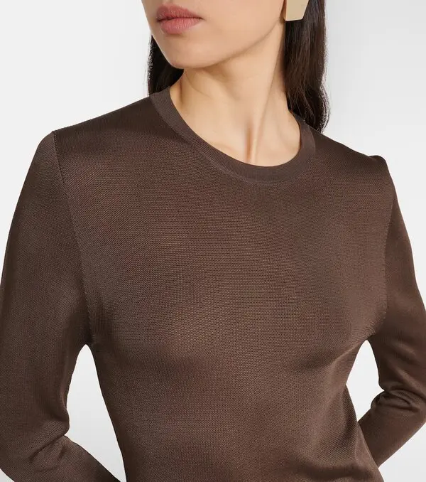 TOM FORD Knitted Top - Brown