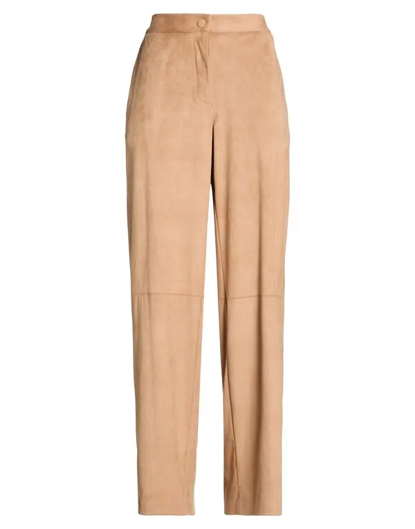 OTTOD'AME High Waisted Flared Pants - Camel
