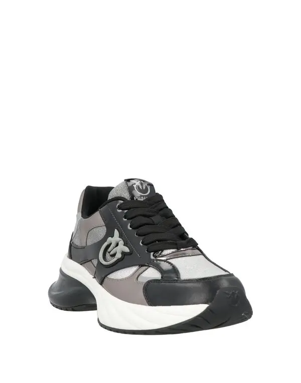 Pinko Sneakers In Leather And Textile Fibers