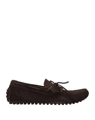 ACBC Dark Suede Loafers With Bow Detailing - Brown