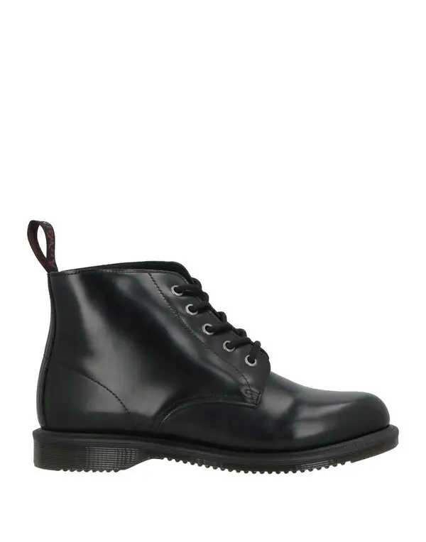 Dr. Martens Emmeline Polished Leather Ankle Boots - Black