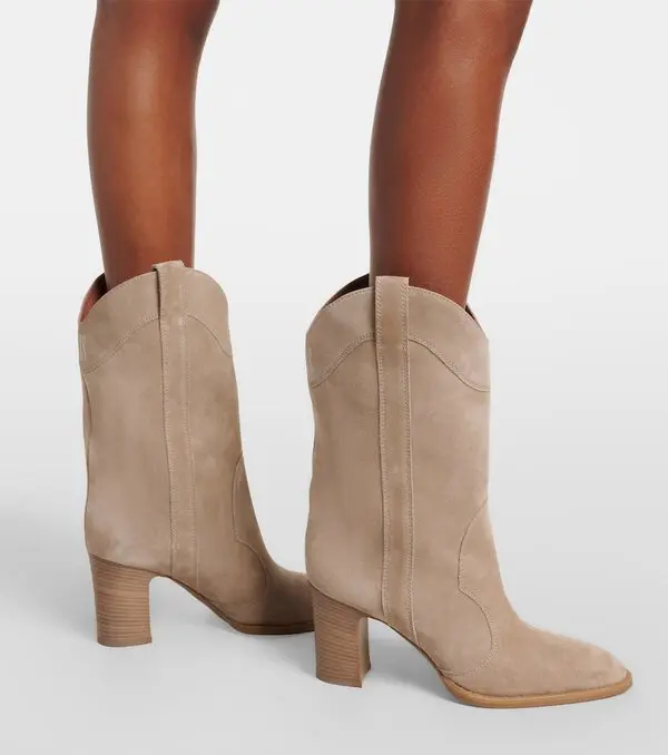 Paris Texas Lavinia Suede Cowboy Boots