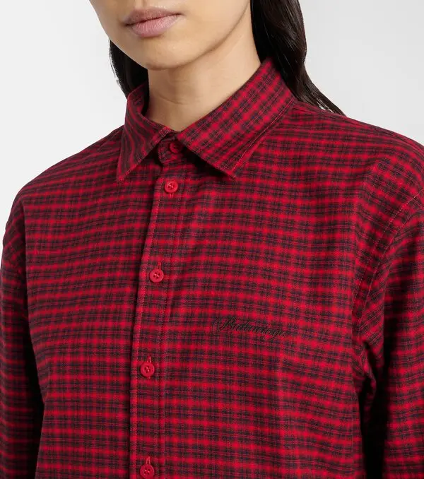 Balenciaga Checked Cotton Shirt