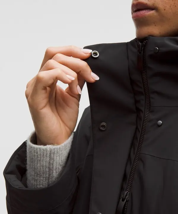 Lululemon Oversized Insulated Rain Coat - Black