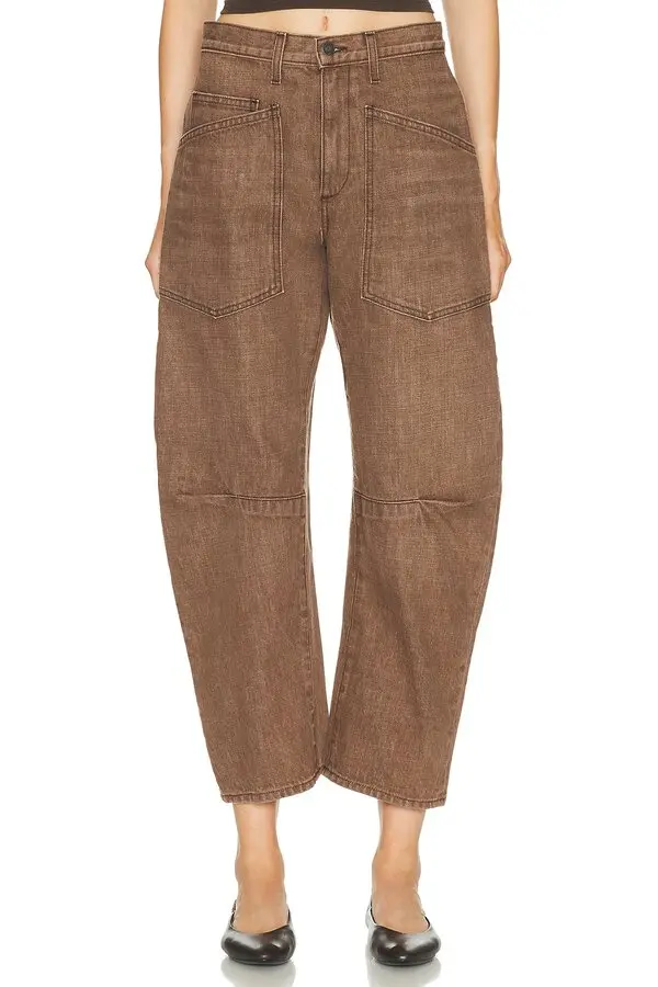 NILI LOTAN Shon Curved Leg - Vintage Brown Wash