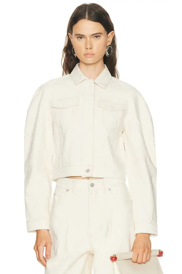 Jacquemus La Veste De-nimes Ovalo - Off White