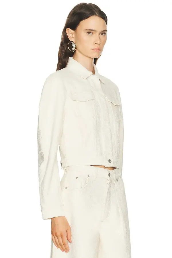 Jacquemus La Veste De-nimes Ovalo - Off White