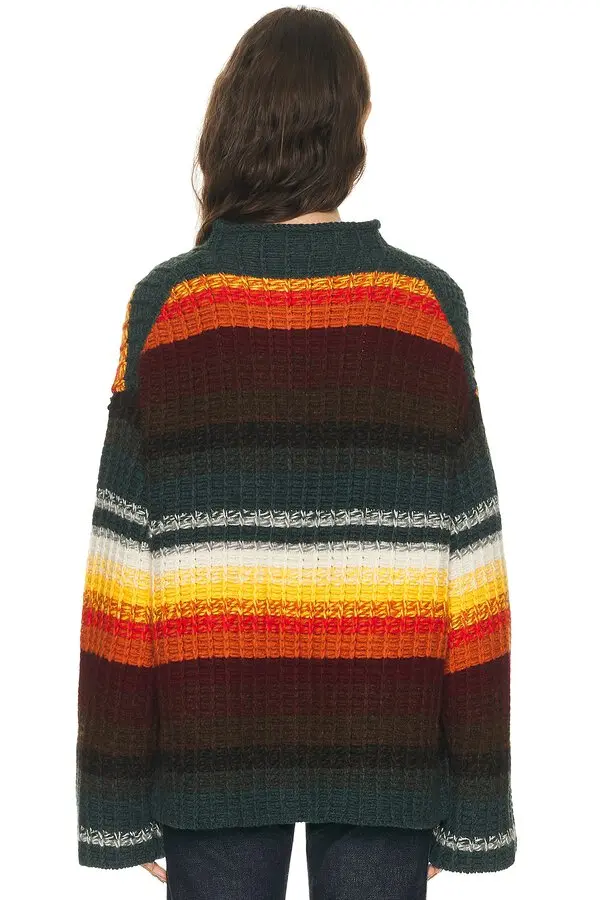 Khaite Yanis Colorblock Cashmere Sweater - Multicolor Stripe