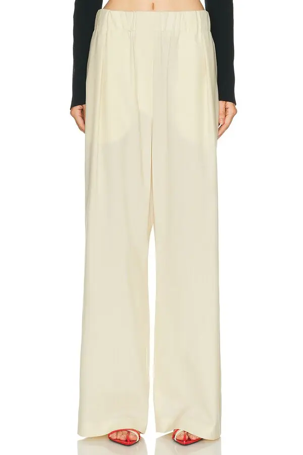 JIL SANDER Wide-leg Trousers - Vanilla