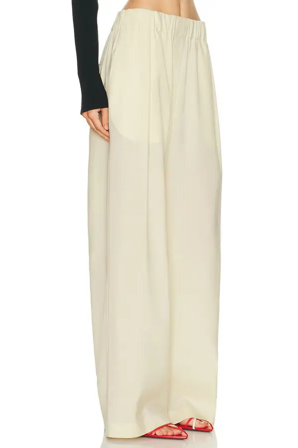 JIL SANDER Wide-leg Trousers - Vanilla