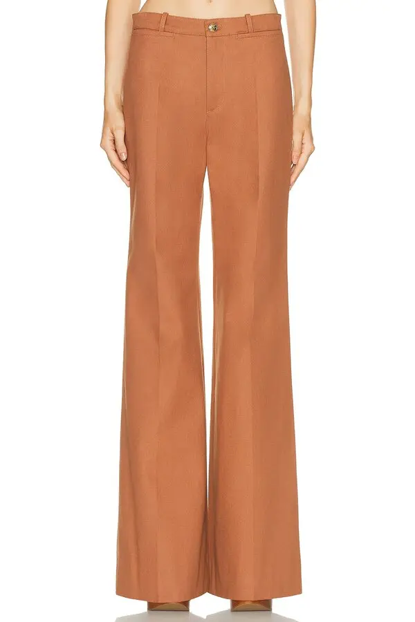 Chloé Cotton Trousers - Nougat