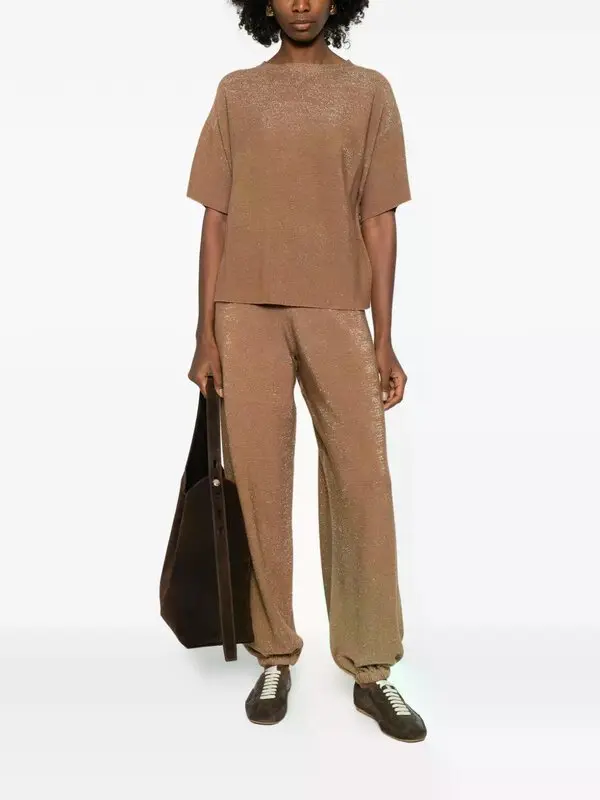 Fabiana Filippi Elasticated-waistband Trousers - Brown